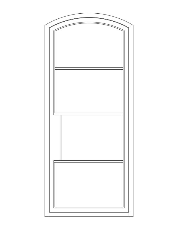Arched Single Euroline | Premier Iron Doors